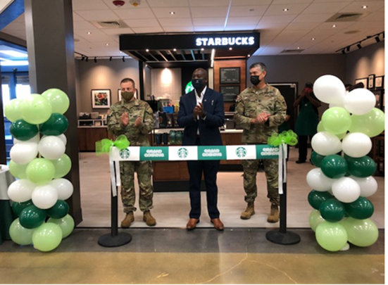 Fort Riley Exchange Opens Second Starbucks Location at Big Red One Mini ...