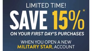 MILITARY STAR Card Makes Spirits Bright with 15% off First-Day ...